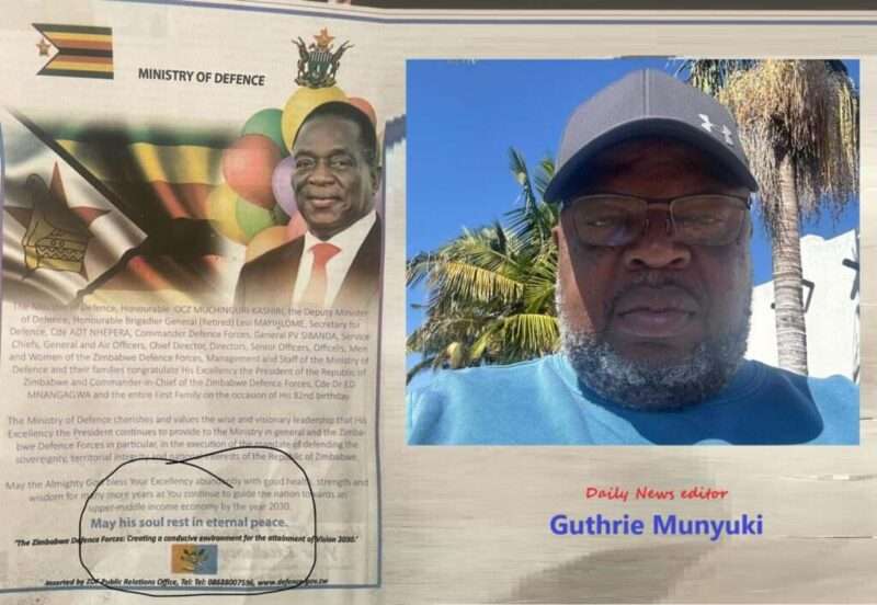 Hilarious Mix-Up: Editor Apologises for Declaring ED Dead | Zim Trending